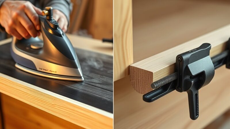 Edge Banding Plywood Shelves Like a Pro—Iron‑On vs. Glue Clamp - WoodnBits